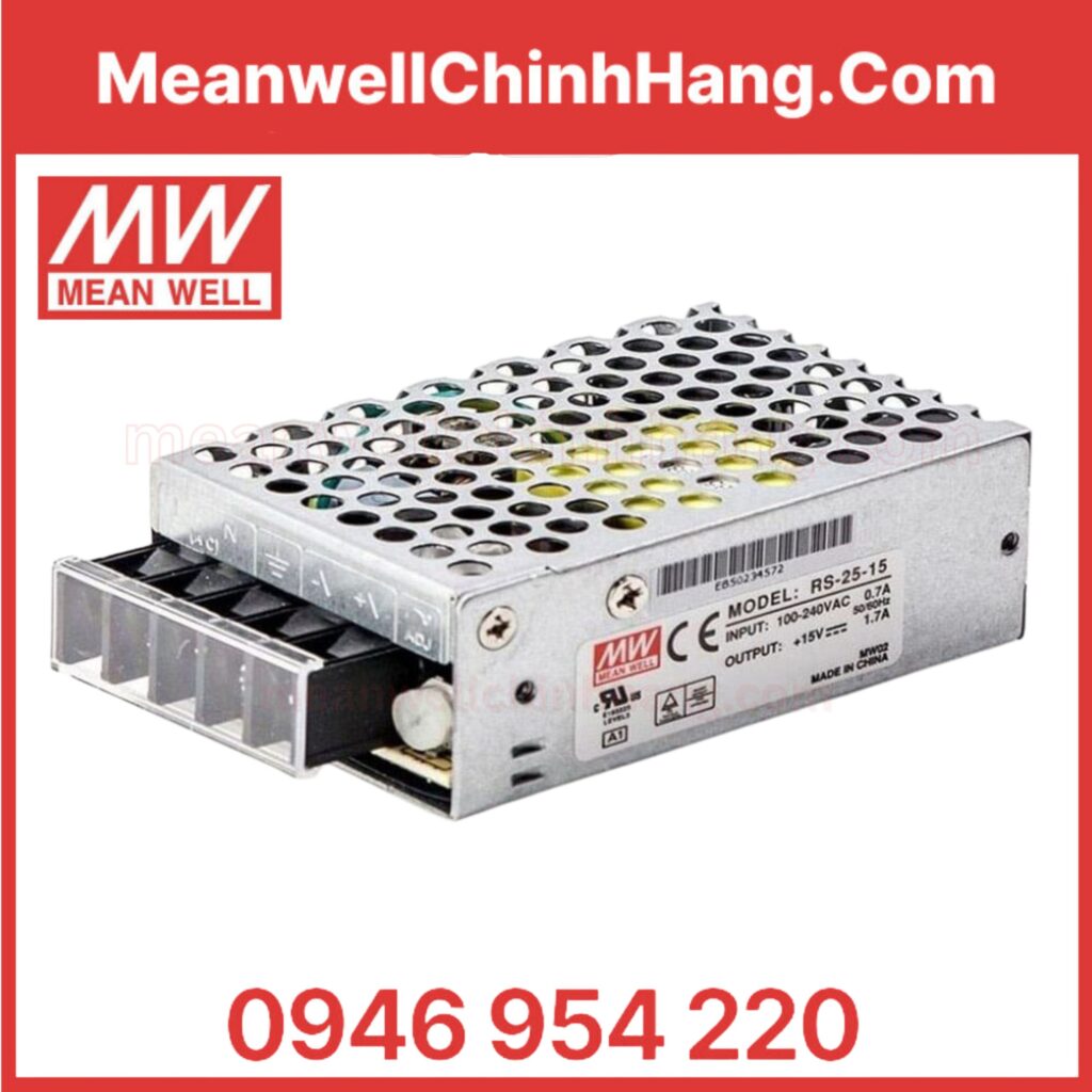 Nguồn Meanwell RS-25-15 - Meanwell Chính Hãng